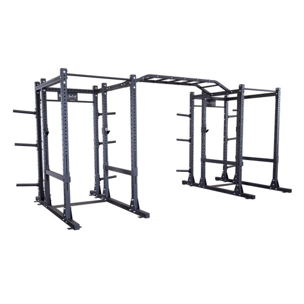 Body-Solid Pro Clubline SPR1000DBBACK Double Power Racks with Rear Ext ...