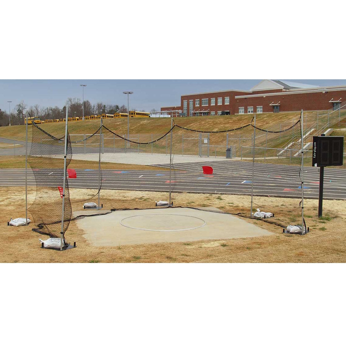 Fisher Athletic Portable Discus Cage DC100P — Change Speed Running